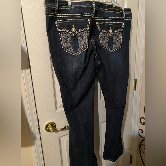 L.A. idol | Jeans | La Idol Usa Jeans Womens 2 43x34 Boot Cut Jeweled ...